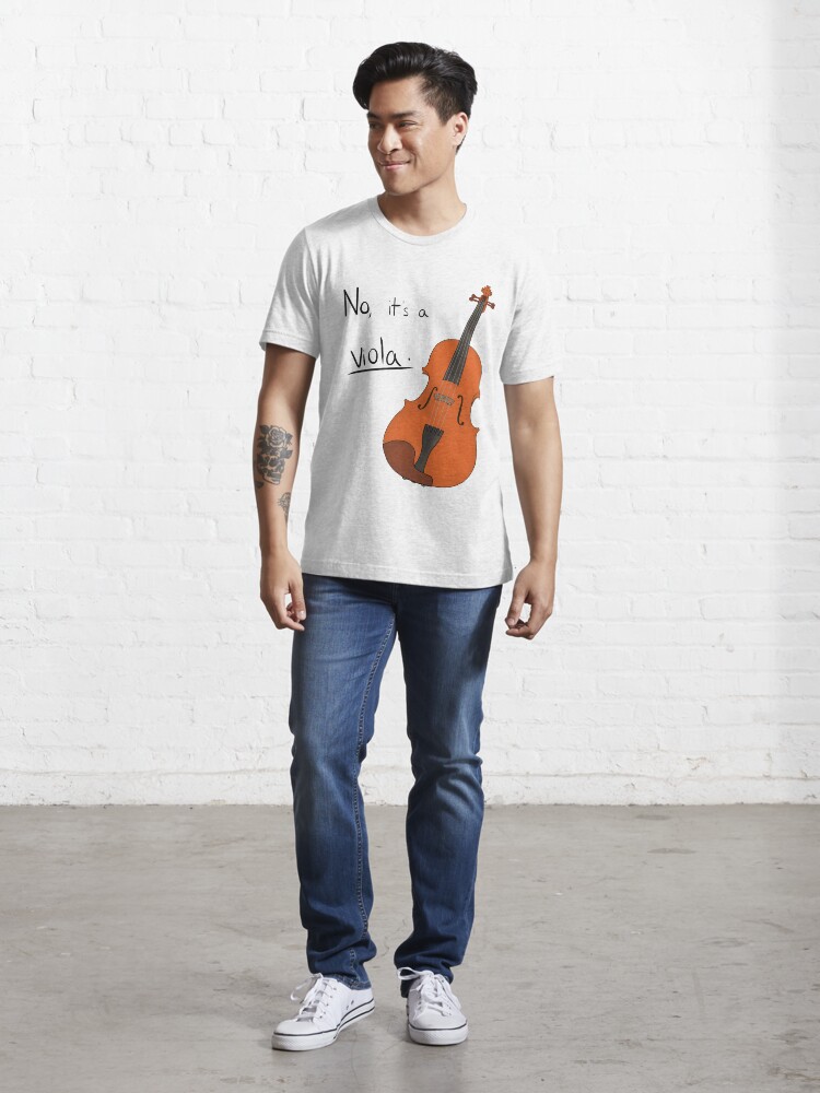 "No, it's a Viola - Color" T-shirt for Sale by BrainyDragonfly ...