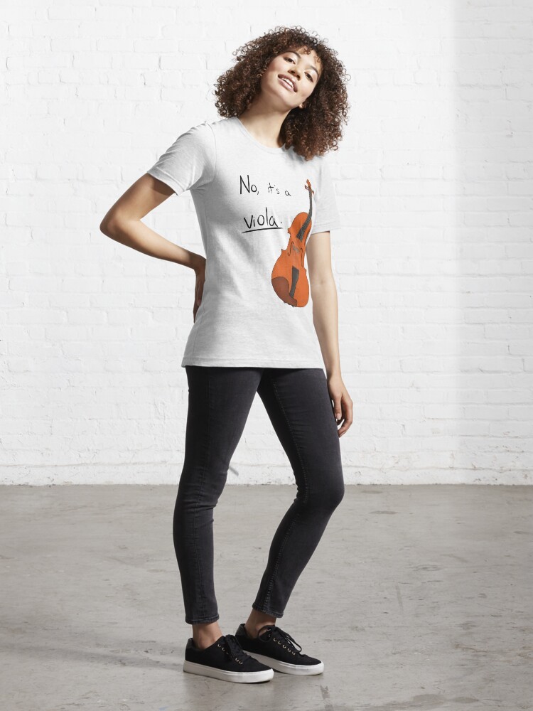 "No, it's a Viola - Color" T-shirt for Sale by BrainyDragonfly ...