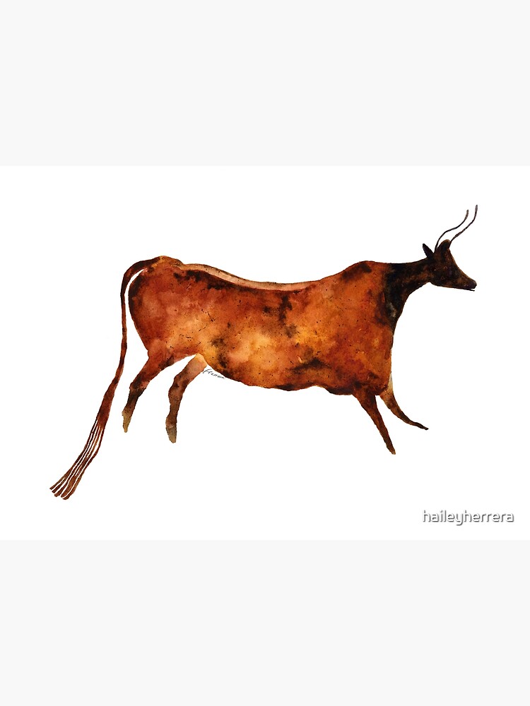 "Red Cow in White" Poster for Sale by haileyherrera | Redbubble