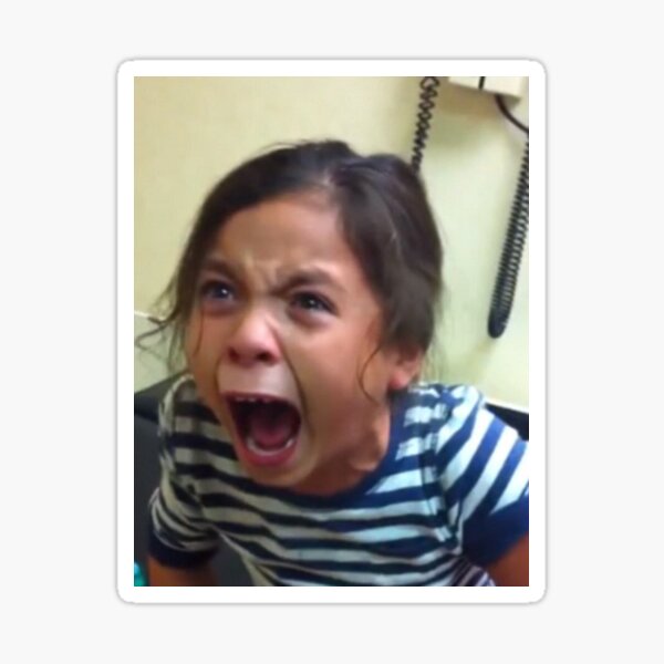 "girl screaming vine " Sticker for Sale by doces19 | Redbubble