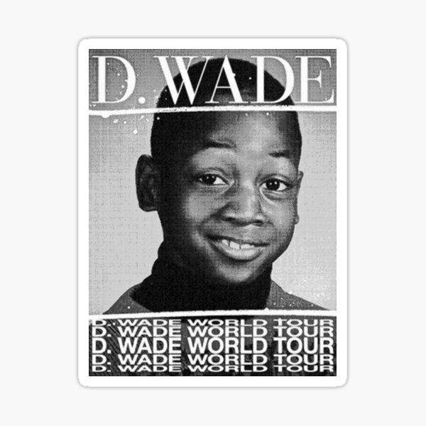 "Dwyane wade" Sticker by ongkytan | Redbubble