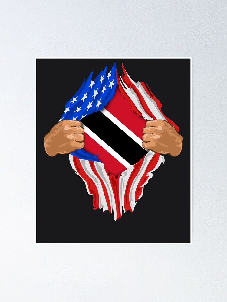 "Trinidad and Tobago Blood Inside Me Design | Flag Gift" Poster for ...