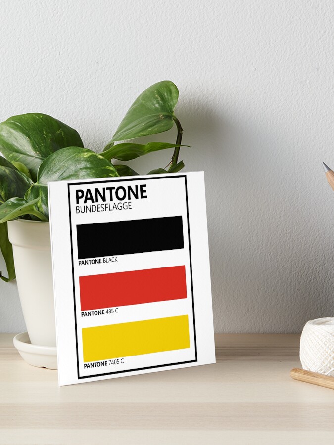 "Pantone German Bundesflagge Flag Colour Palette" Art Board Print for ...