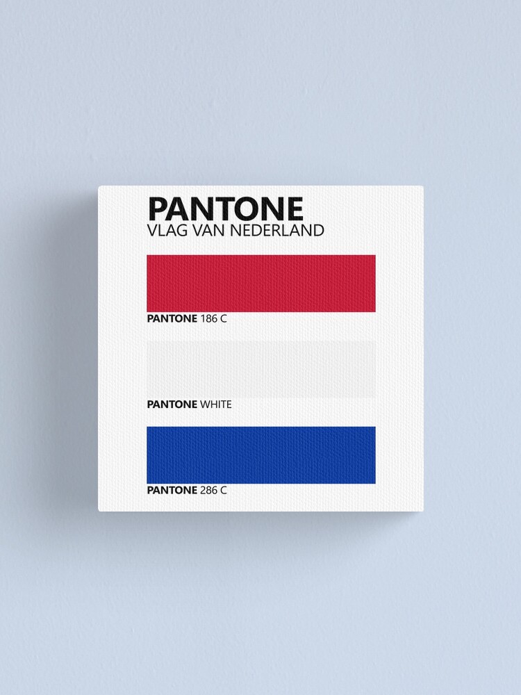 "Pantone Netherlands Vlag Van Nederland Flag Colour Palette" Canvas ...
