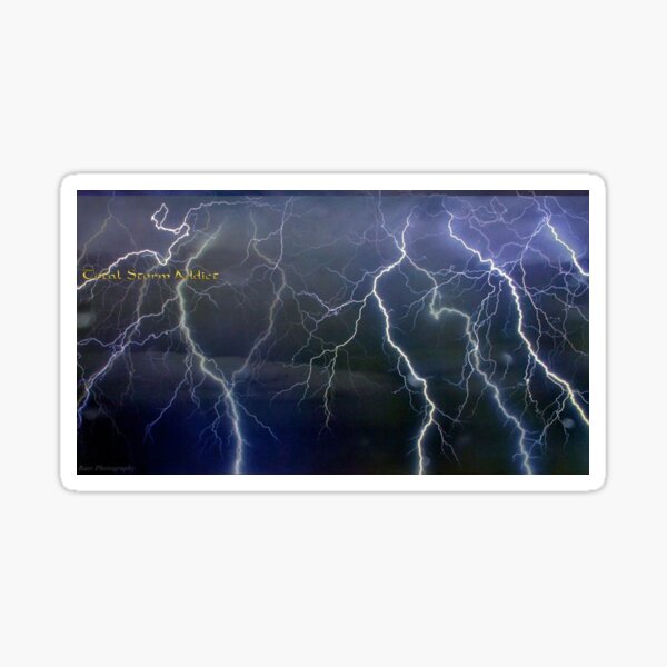 "Lightning" Sticker for Sale by BaerPhotography | Redbubble