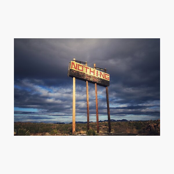 Middle Of Nowhere Wall Art | Redbubble