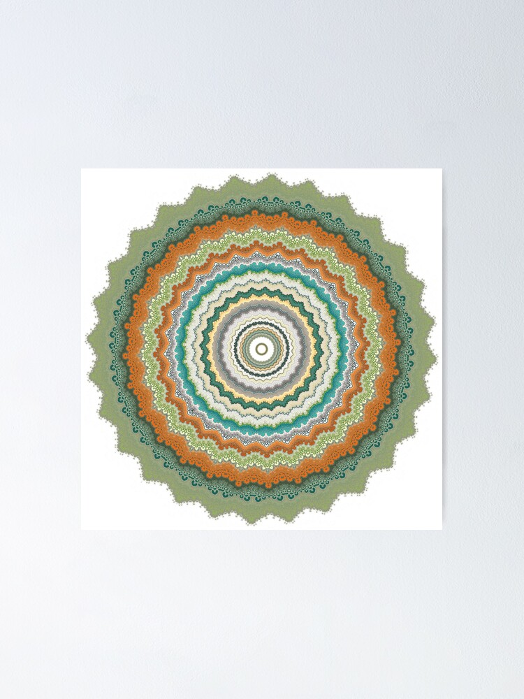 "Growth Mandala" Poster by OwenK | Redbubble