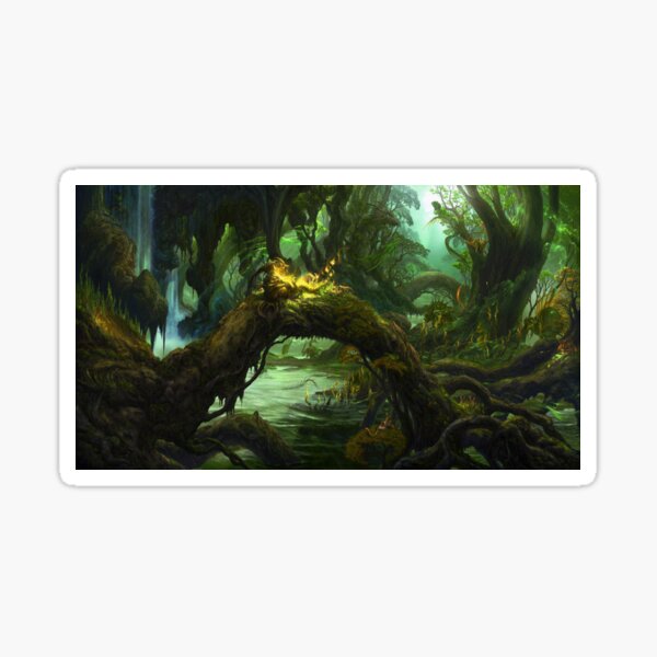 "Dense Swamp" Sticker by dawnmvd | Redbubble