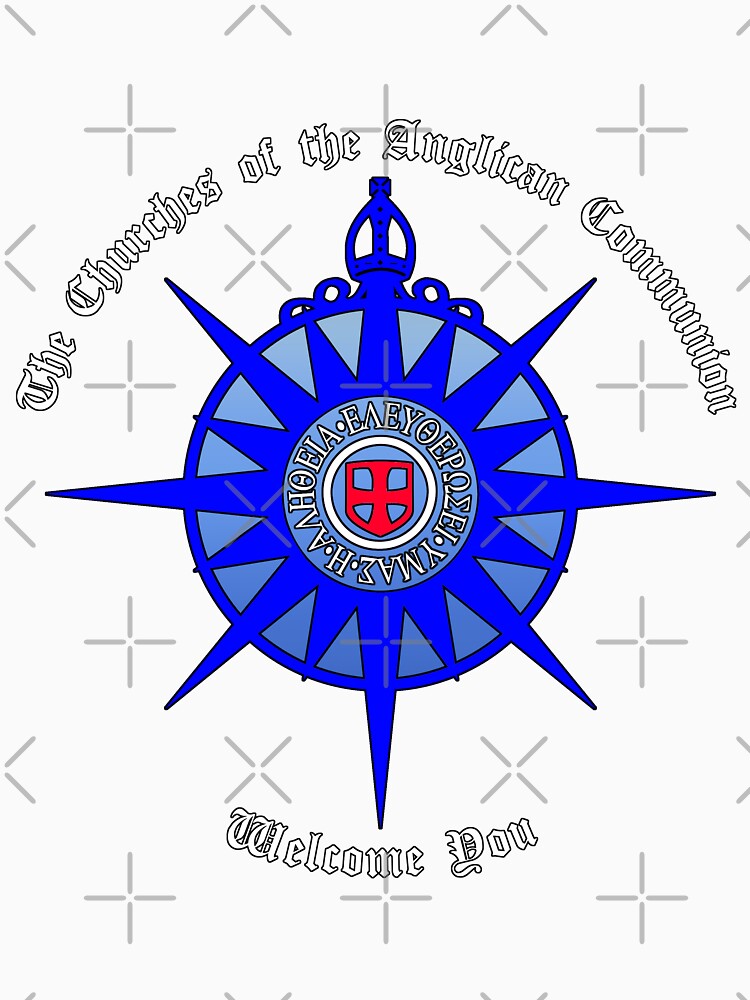 "The Churches of The Anglican Communion Welcome You - Compass Rose 1" T ...