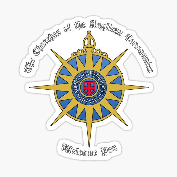 Pegatina «Las iglesias de la comunión anglicana le dan la bienvenida ...