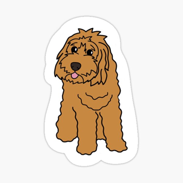 Labradoodle Cartoons Stickers | Redbubble