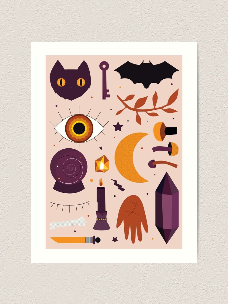 "Halloween witch flash sheet" Art Print for Sale by ShanonD-Design ...