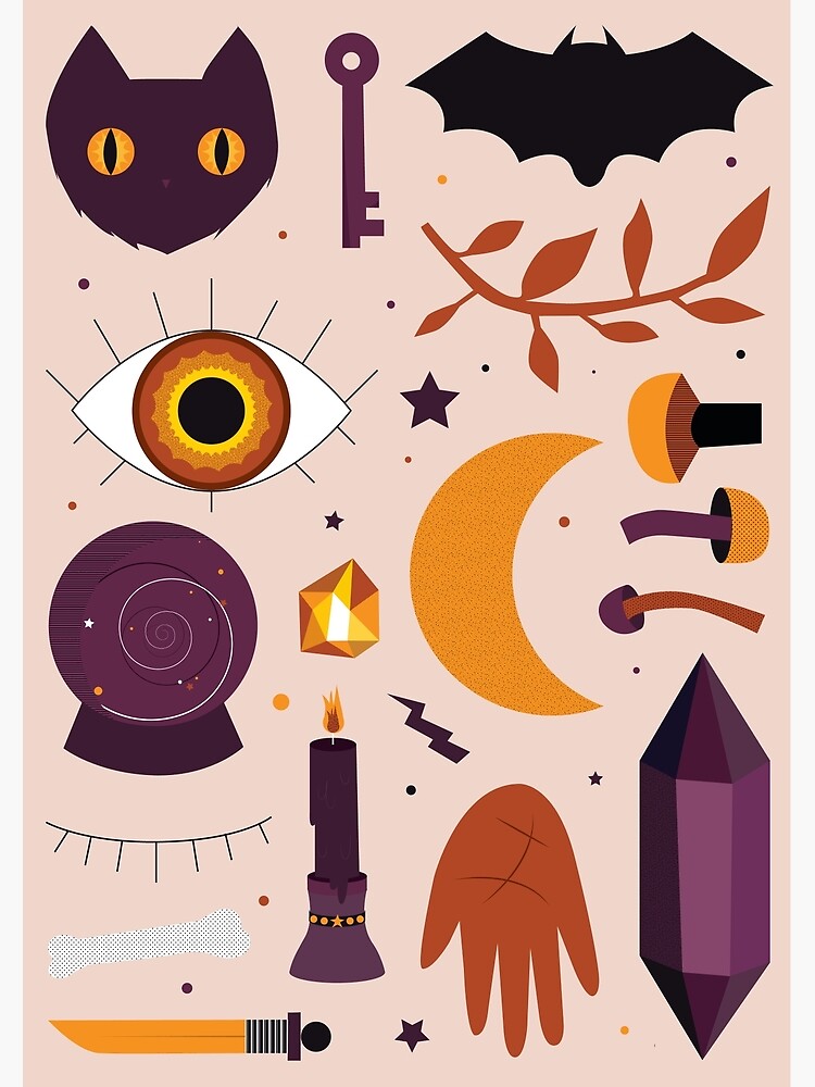 "Halloween witch flash sheet" Art Print for Sale by ShanonD-Design ...