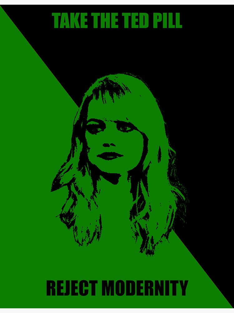 "Anarcho-Primitivist Emma Stone" Sticker for Sale by Sclonder | Redbubble