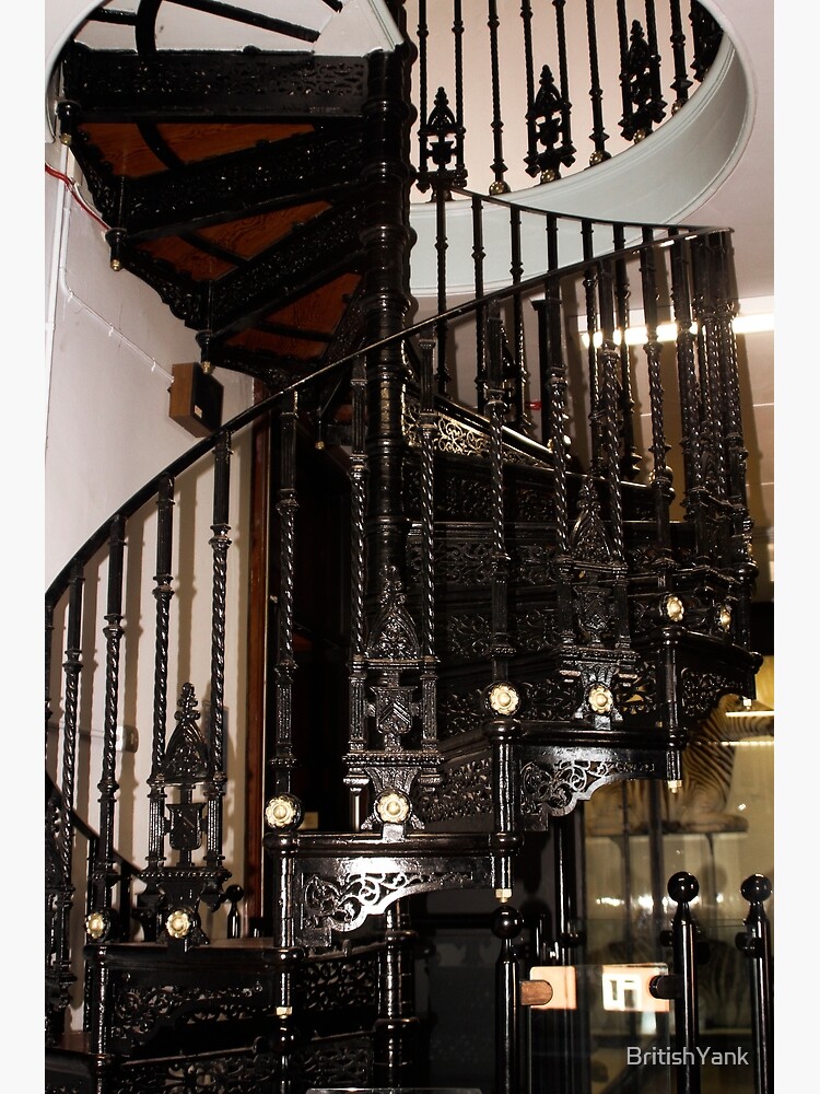 "Victorian Circular Library Stairs" Poster for Sale by BritishYank ...
