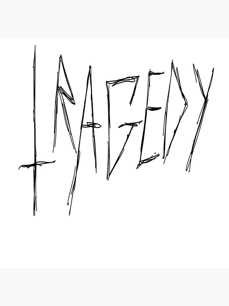 "Dark and Gritty Tragedy Text" Poster by MacSquiddles | Redbubble