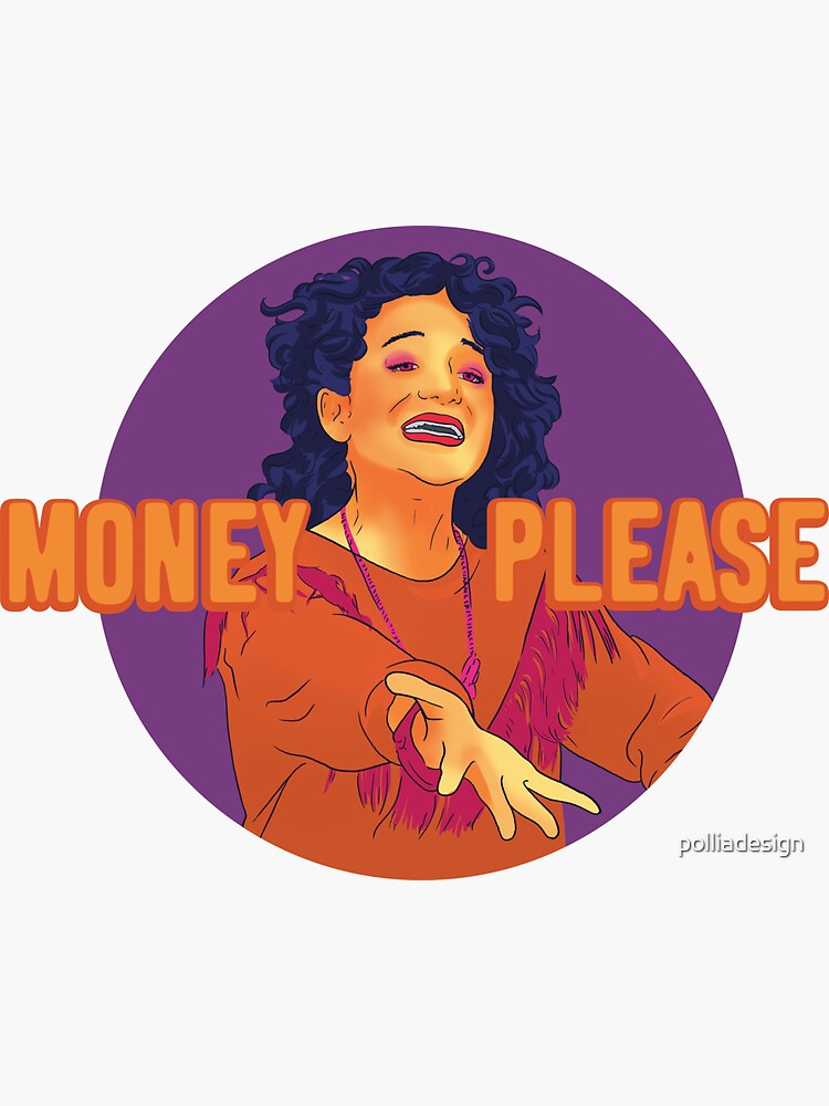 "Mona Lisa Money Please" Sticker for Sale by polliadesign | Redbubble