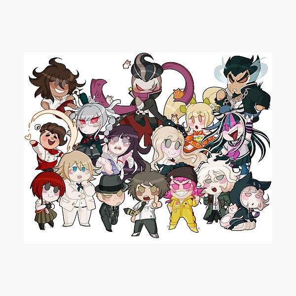 "SDR2 Chibi cast" Photographic Print by Poketrio | Redbubble