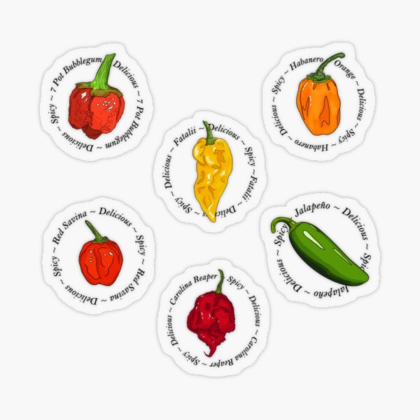 Chili Pepper Stickers | Redbubble