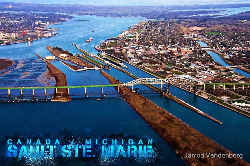 "Sault Ste. Marie, Digital Painting" by Jarrod Vandenberg | Redbubble