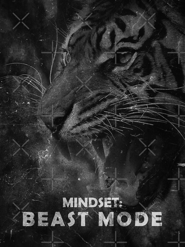 "Tiger Mindset Beast Mode Motivational Photo" Magnet for Sale by ...
