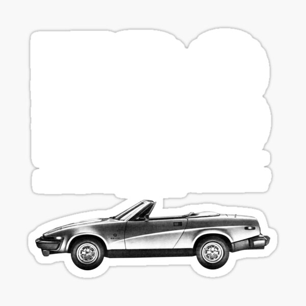 "TRIUMPH TR8" Sticker by ThrowbackMotors | Redbubble