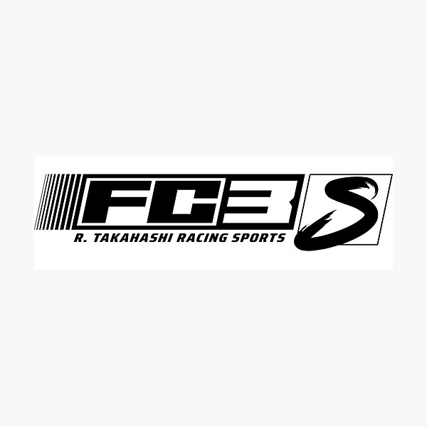 "INITIAL D // FC3S - R. TAKAHASHI RACING SPORTS" Photographic Print for ...