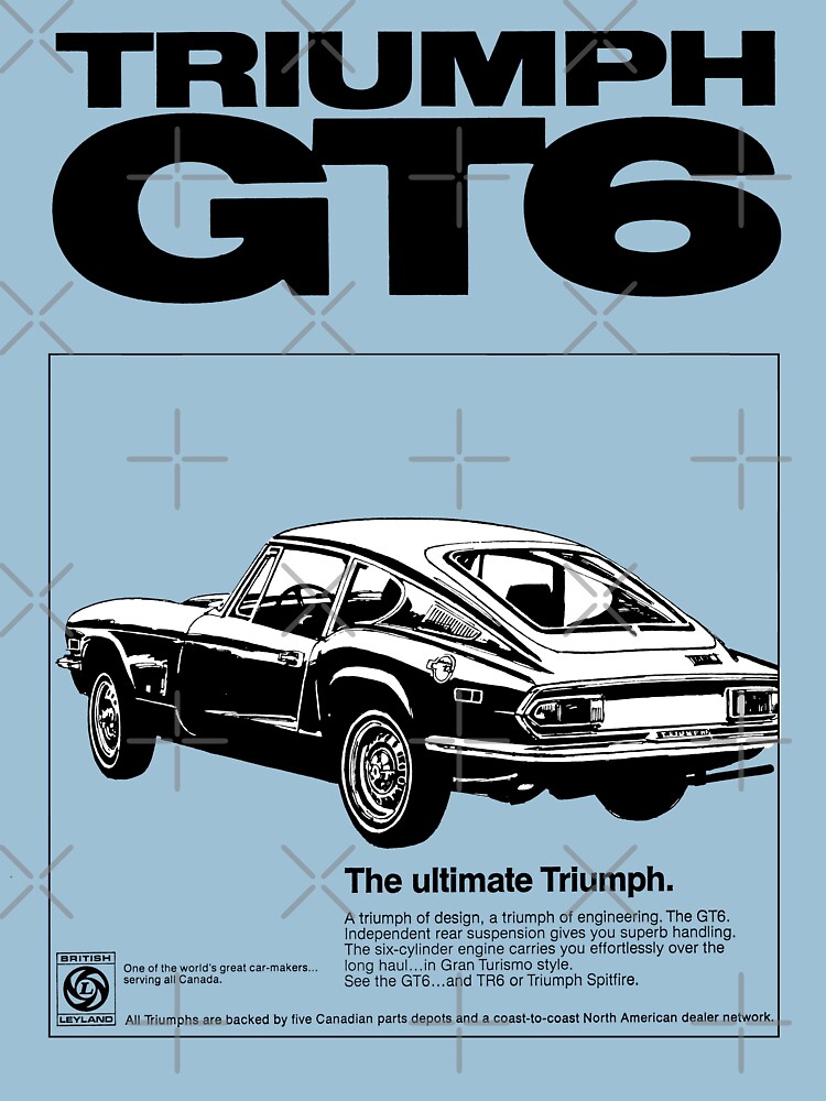 T-shirt « TRIUMPH GT6 », par ThrowbackMotors | Redbubble