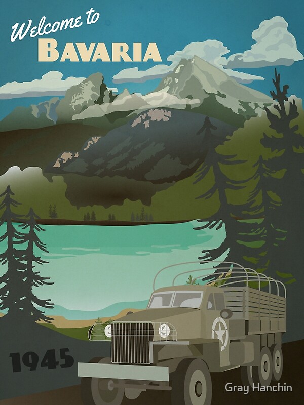 "Bavaria 1945 "Occupation Travel Poster"" by The War Effort | Redbubble