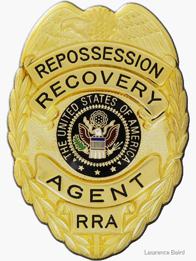 "Repo Agent" Sticker for Sale by lawrencebaird | Redbubble