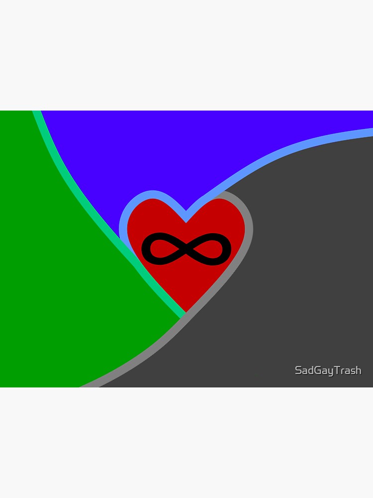 "Polyamorous Flag" Sticker by SadGayTrash | Redbubble