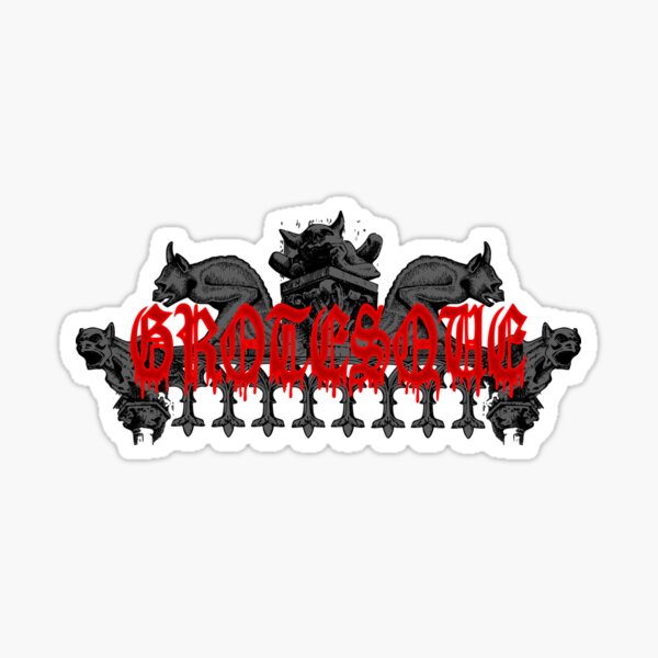 "Gargoyle Grotesque" Sticker for Sale by RavenWake | Redbubble