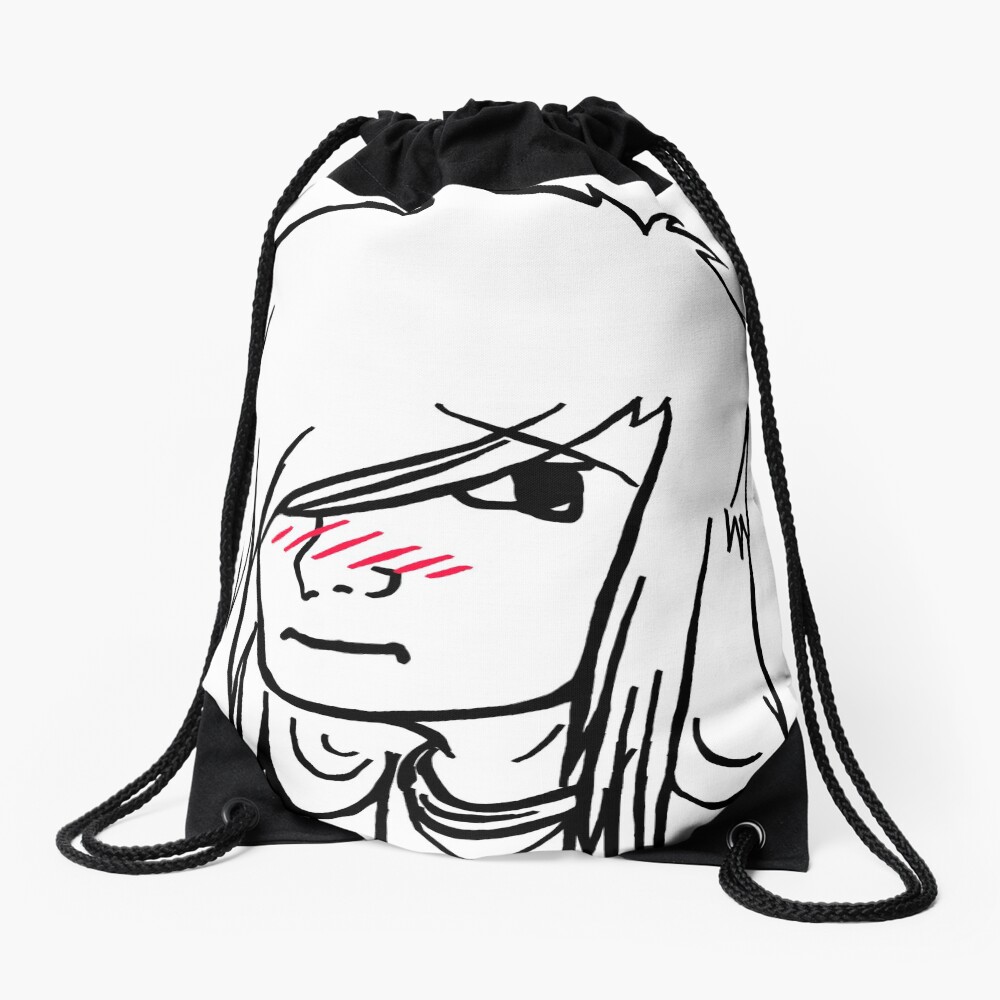 Female Wojak Femanon Drawstring Bag For Sale By Muwumbe Redbubble