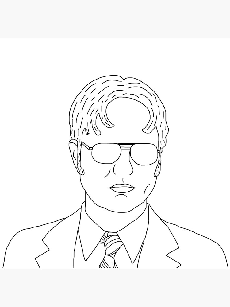 "Dwight Schrute Sketch" Art Print for Sale by jburl2 | Redbubble