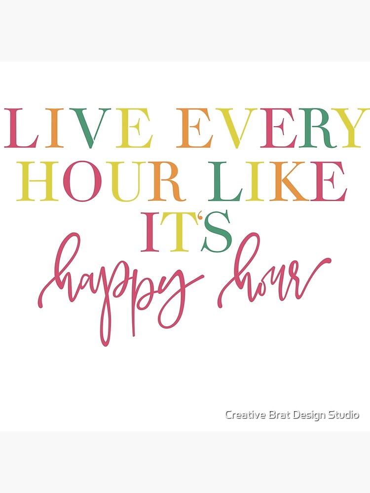 "Live Every Hour Like It’s Happy Hour Lilly Pulitzer Quote" Framed Art ...