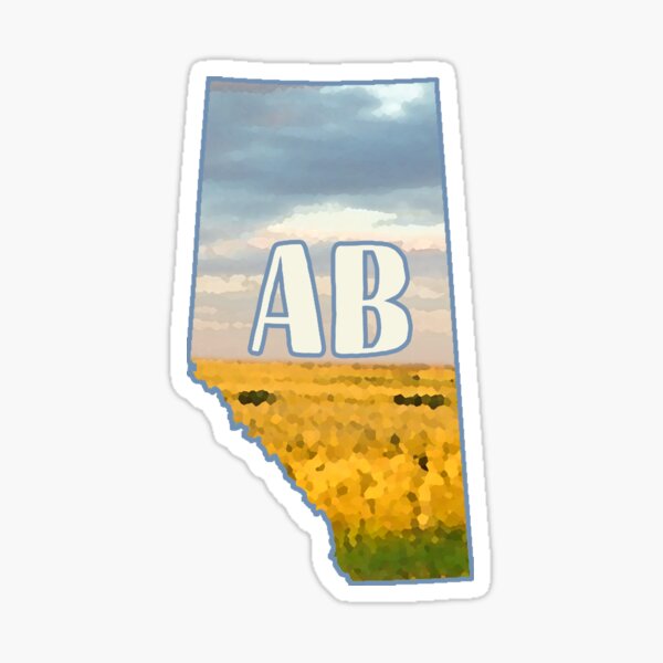 "Alberta Map" Sticker for Sale by anikarwilson | Redbubble