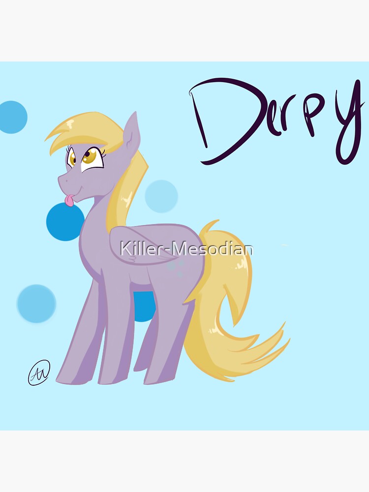 "Derpy" Sticker for Sale by Killer-Mesodian | Redbubble