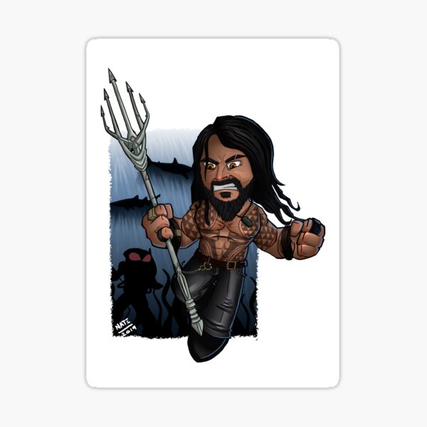 "Jason Momoa" Sticker by ApplebyCreative | Redbubble