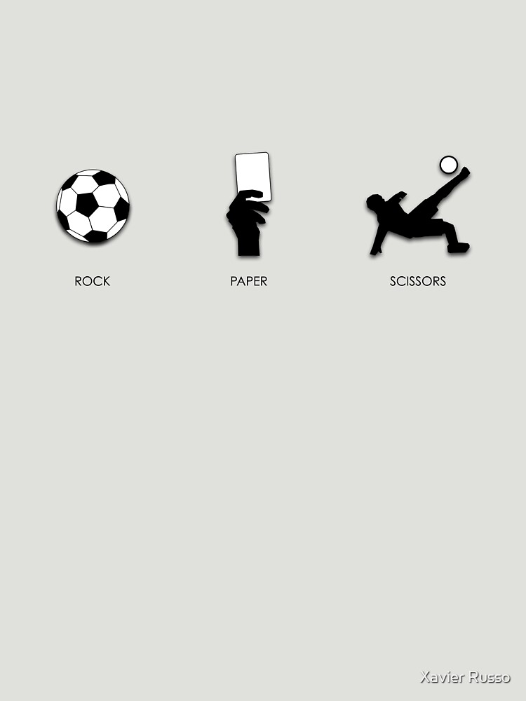 "Rock Paper Scissors" T-shirt for Sale by xavier | Redbubble | football ...