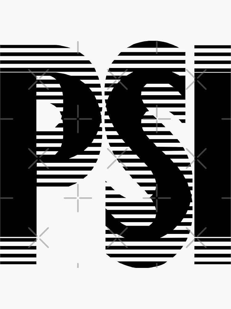 "psi" Sticker for Sale by kennaplate | Redbubble