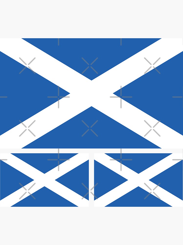 "SCOTLAND Scottish Flag Sticker UK Saltire x3" Sticker for Sale by ...