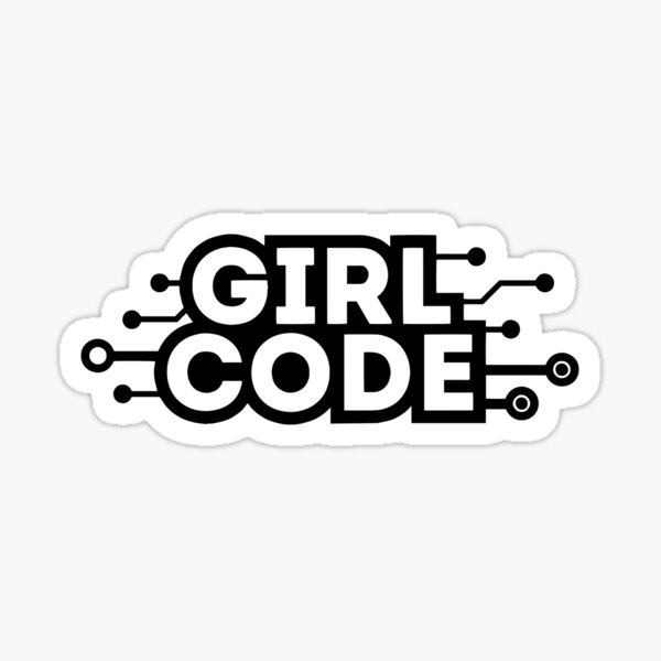 "Girl code" Sticker for Sale by IAmNotEagle | Redbubble