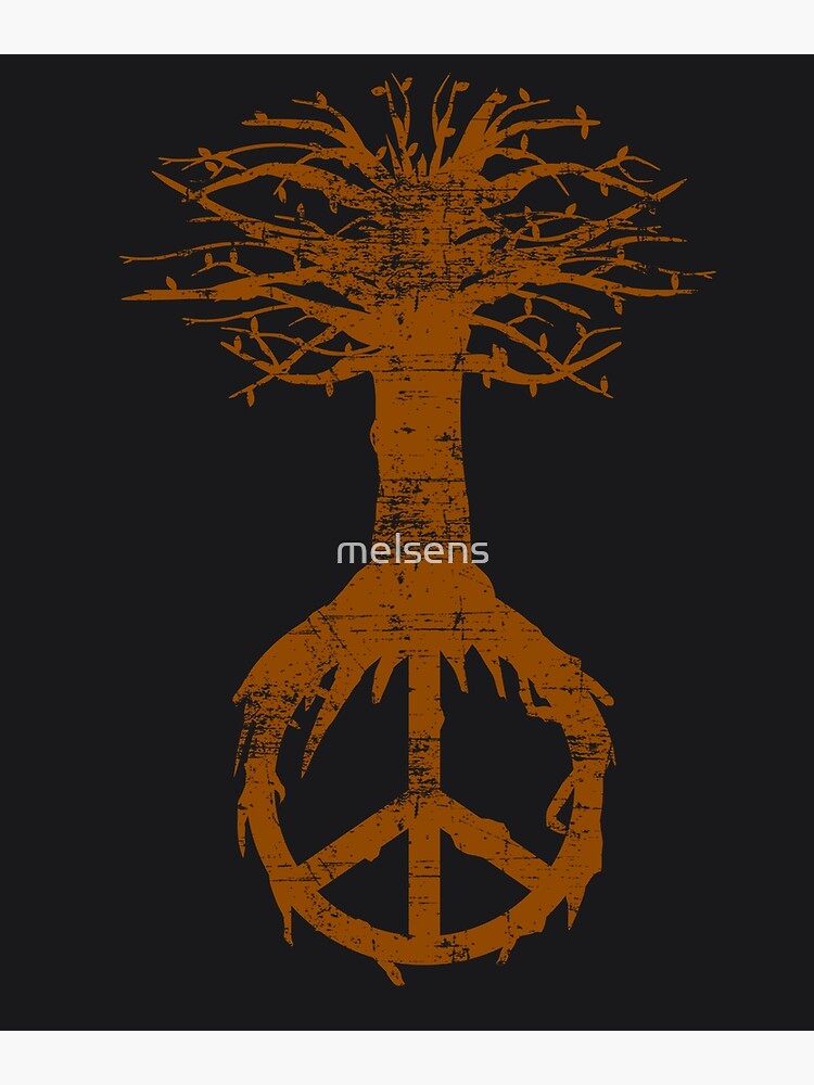 "Hippie Tree Peace Sign Art | Cute Nature Lovers Art Gift" Photographic ...