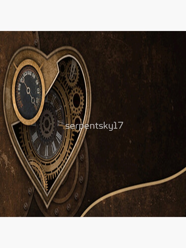 "Steampunk Clockwork Heart" Poster for Sale by serpentsky17 | Redbubble