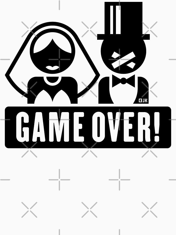 "Game Over! (Groom / Stag Party / Future Hubby / Black)" T-shirt for ...