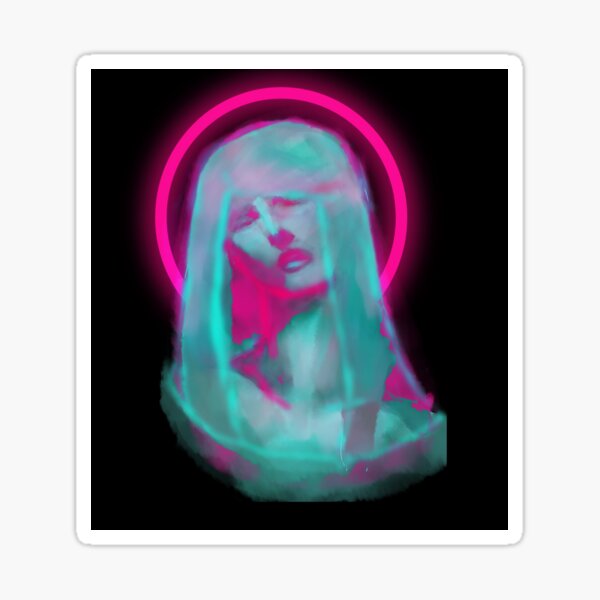 "Neon Mary " Sticker by musicamore | Redbubble