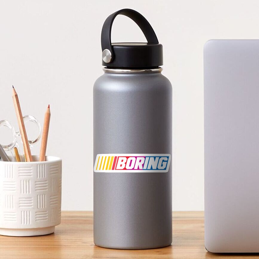 "Boring Nascar" Sticker by imlying | Redbubble