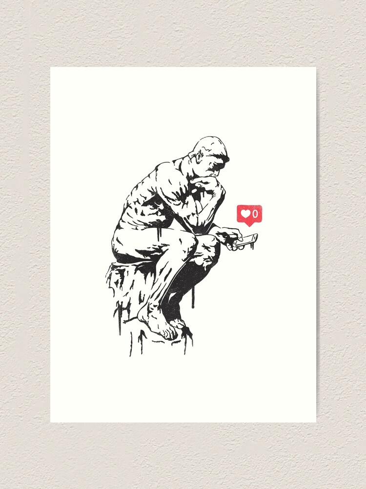 "The Modern Thinker" Art Print for Sale by Gamma-Ray | Redbubble
