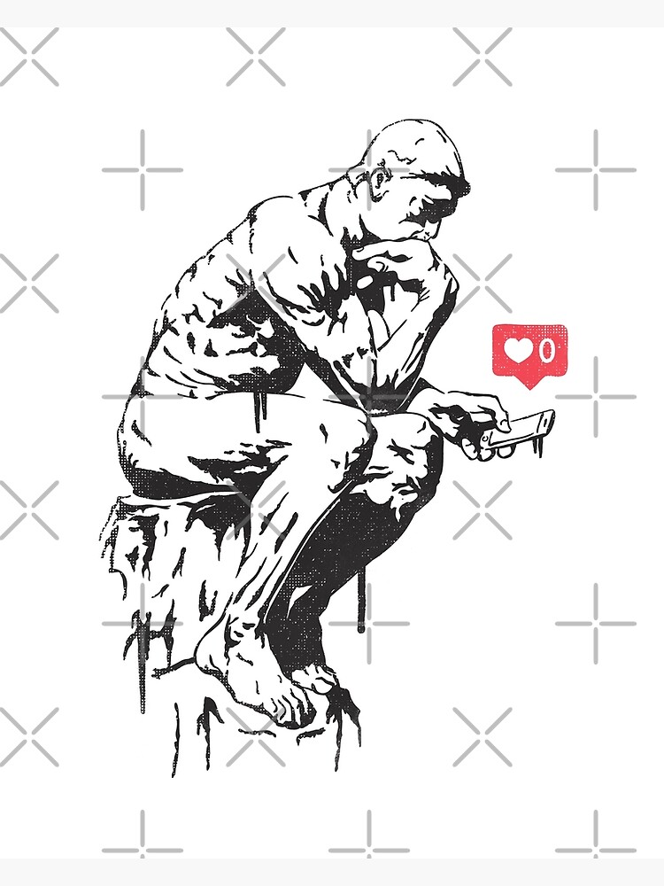 "The Modern Thinker" Art Print for Sale by Gamma-Ray | Redbubble