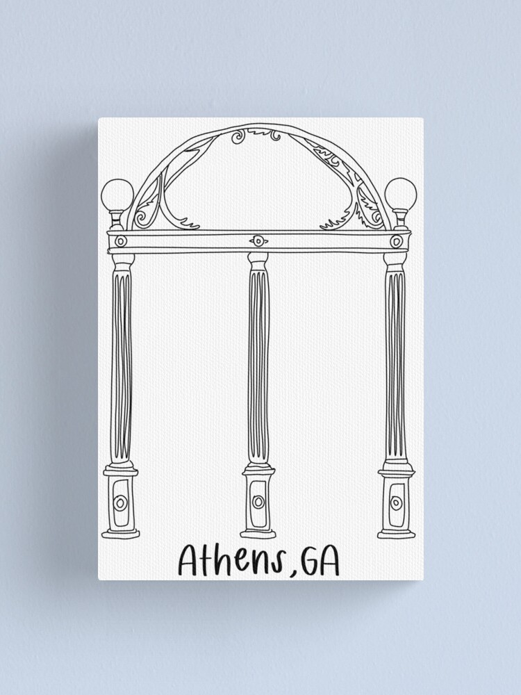Home Décor Athens GA Arch Line Drawing Wall Décor Wall Hangings etna.com.pe